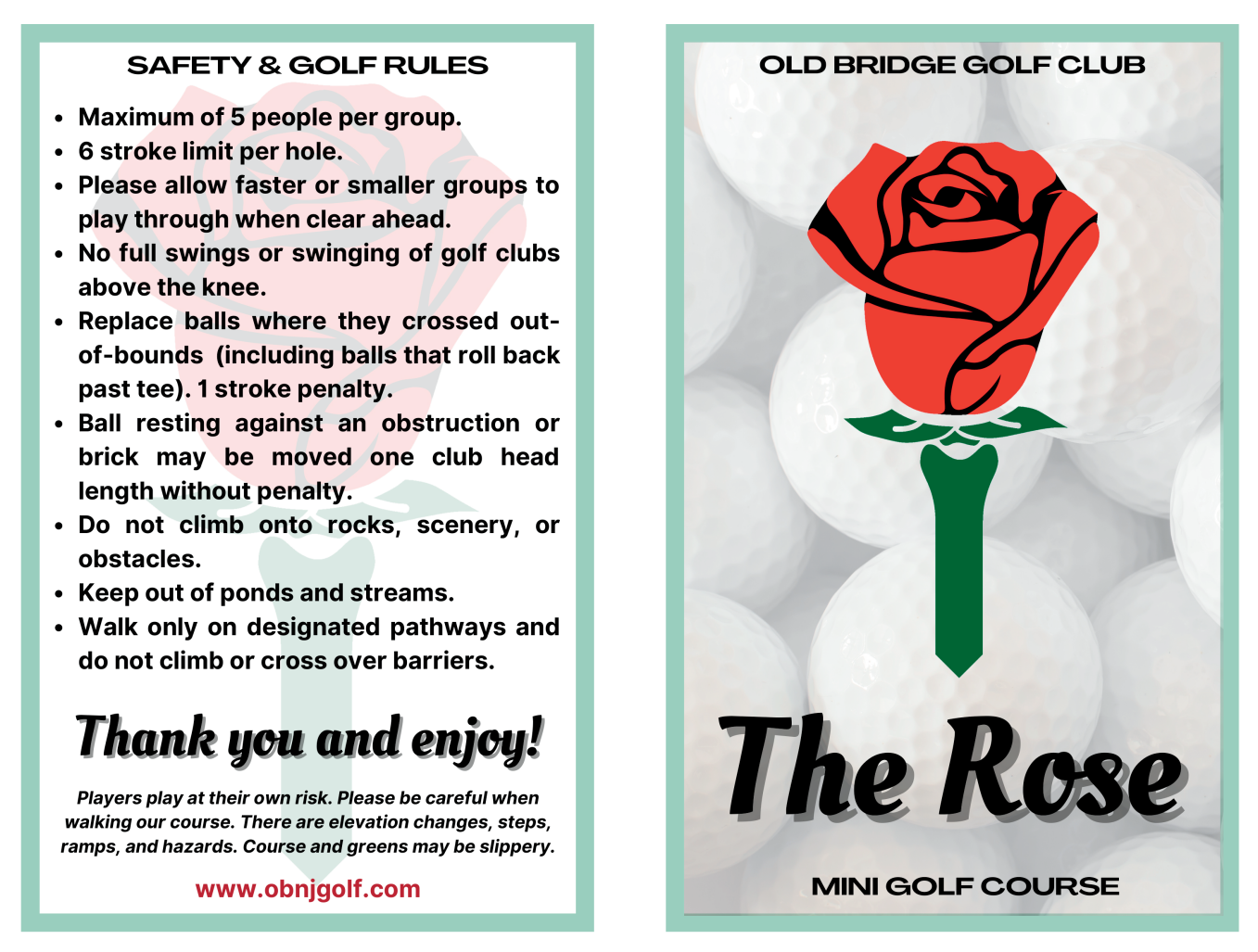 The Rose Mini Golf Course - Old Bridge Golf Club